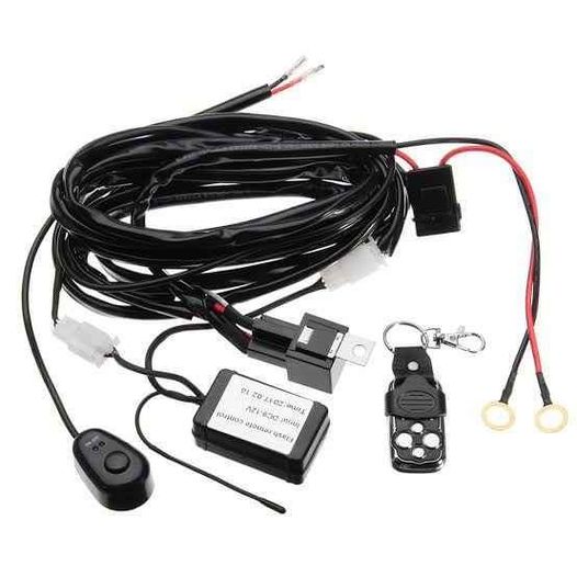WIRING HARNESS KIT WITH WIRELESS REMOTE CONTROL – Bargainmart